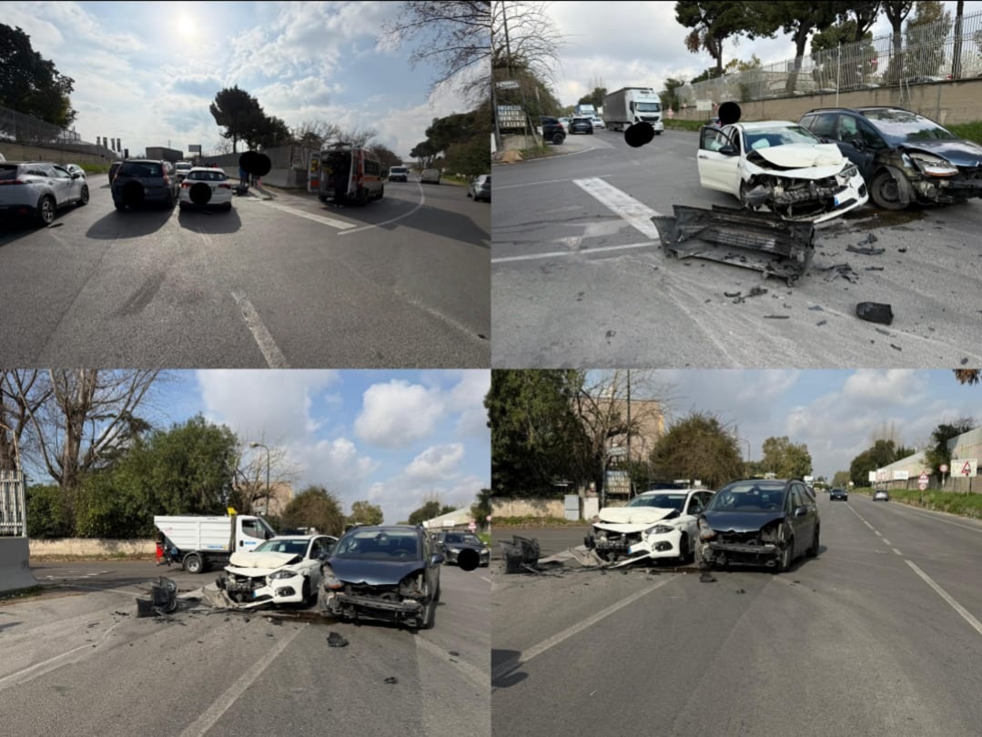 LE FOTO. Scontro tra due auto sulla via Appia: un ferito - CasertaCE
